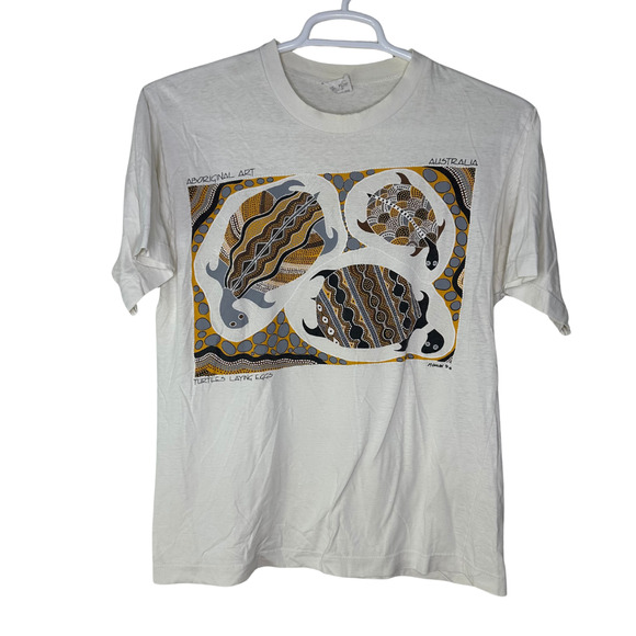 Vintage | Shirts | Vtg Australian Aboriginal Art Shirt Men Medium ...